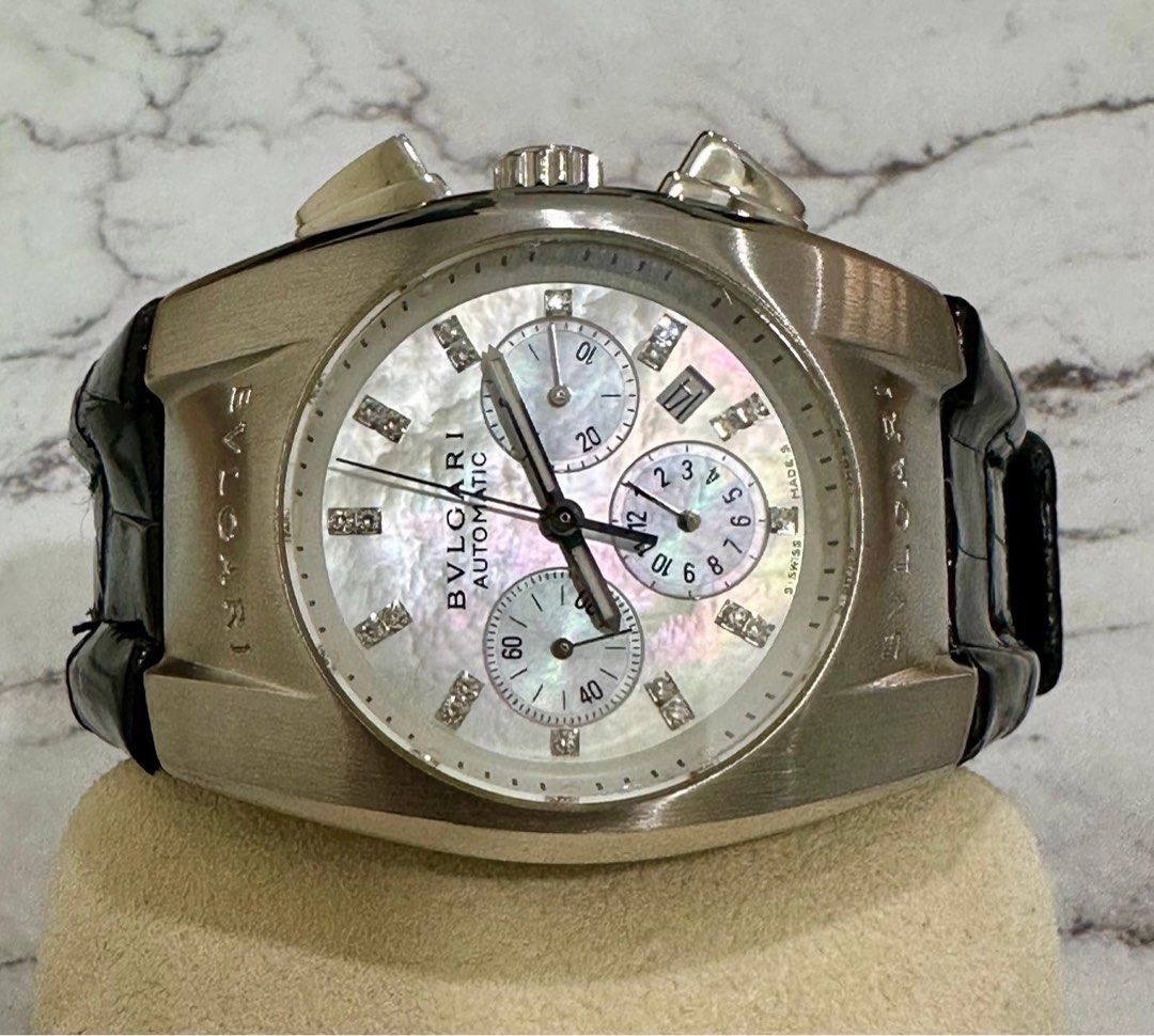Bvlgari Ergon MOP ŵ Diamond Hour Markers – Precision Timepieces